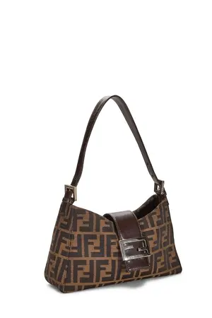 Fendi Zucca Canvas Shoulder Bag