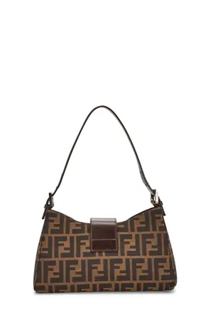 Fendi Zucca Canvas Shoulder Bag