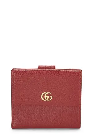 Gucci Grained Leather French Flap Wallet