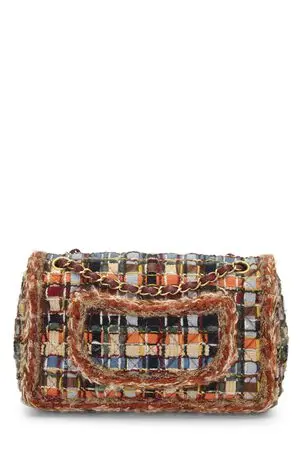 Chanel Tweed Half Flap Bag