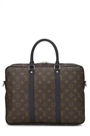 LOUIS VUITTON Monogram Macassar Porte-documents Voyage - Brown