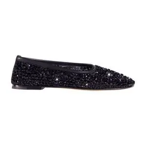 Dear Frances Balla Crystals Ballerinas - Black