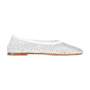 Dear Frances Balla Crystals Ballerinas White