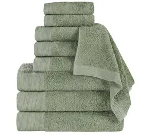 SUPERIOR Rayon Made From Bamboo Solid 9-piece T Owel Set
