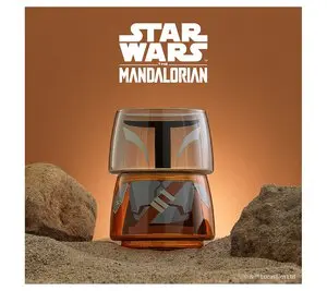 JOYJOLT Star Wars Stackable Mandalorian Stackable Glass Es 8 Oz