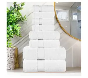 SUPERIOR Niles Egyptian Giza Cotton Ultra-plush 8-pc Towel Set - One-color