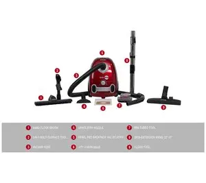 ATRIX Rebel Red Vacuum With Hepa Filtration