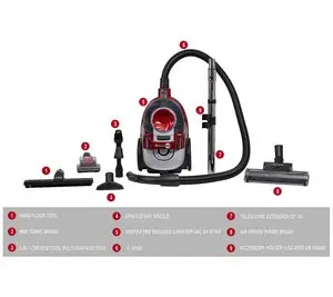 ATRIX Vortex Red Vacuum With Hepa Filtration