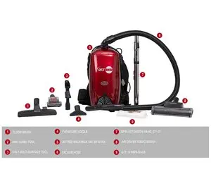 ATRIX Jet Red Hepa Backpack Vacuum