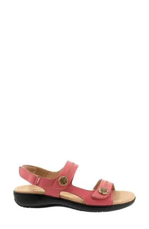 Trotters Romi Stitch Slingback Sandal - Fuchsia