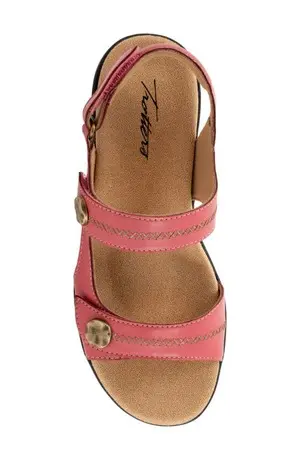 Trotters Romi Stitch Slingback Sandal - Fuchsia