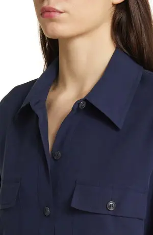 WAYF Huxley Long Sleeve Shirtdress