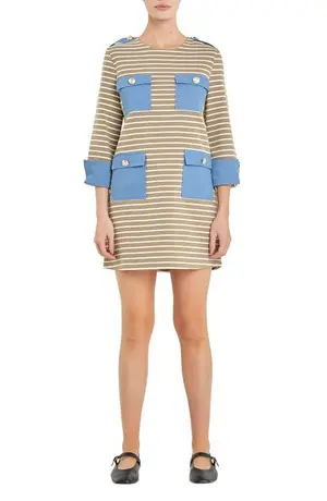 English Factory Zip Up Dresses