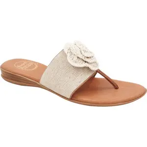 Andre Assous Nara Sandal - Beige Linen