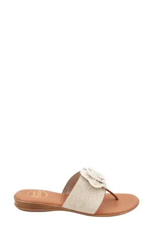 Andre Assous Nara Sandal - Beige Linen