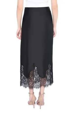 WAYF Venice Lace Trim Slip Skirt