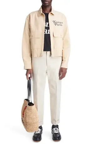 Kenzo Logo Cotton & Nylon Jacket