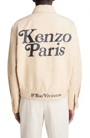 Kenzo Logo Cotton & Nylon Jacket
