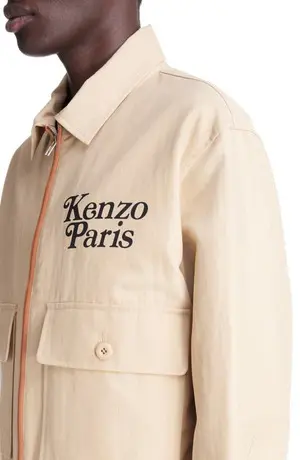 Kenzo Logo Cotton & Nylon Jacket