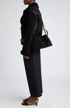TOTEME T-lock Curved Top Handle Bag - Espresso