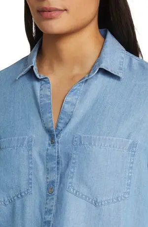 BEACHLUNCHLOUNGE Arlita Chambray Button-up Shirt