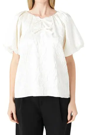Endless Rose Crinkle Satin Top