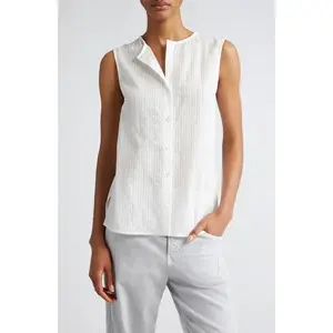 Eleventy Textured Sleeveless Shirt