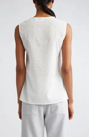 Eleventy Textured Sleeveless Shirt