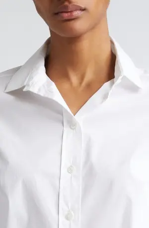 Eleventy Stretch Poplin Button-up Shirt