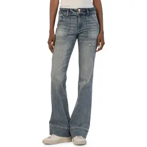 Kut From The Kloth Ana Mid Rise Flare Jeans