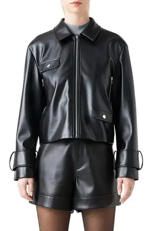GREY LAB Faux Leather Jacket