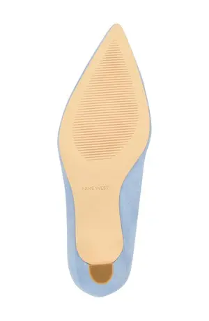 Nine West Ariella Pointed-toe Kitten Heel Pump - Medium Blue