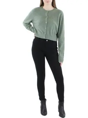 Ralph Lauren Womens Cashmere Cropped Cardigan Sweater - Green