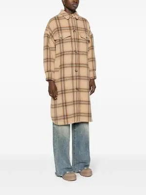 Isabel Marant Étoile Fontizia Checked Coat - Neutrals