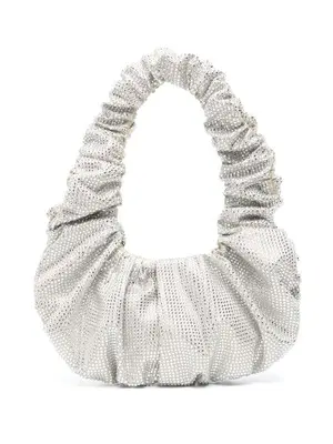 Giuseppe Di Morabito Crystal-embellished Ruched Tote - Neutrals