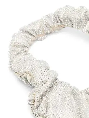 Giuseppe Di Morabito Crystal-embellished Ruched Tote - Neutrals