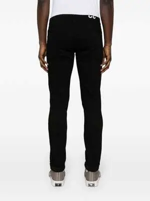 DONDUP George Mid-rise Tapered Jeans - Black