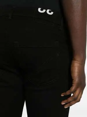 DONDUP George Mid-rise Tapered Jeans - Black