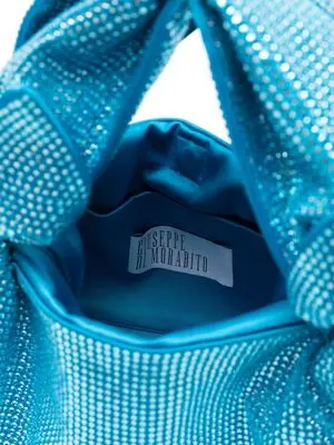 Giuseppe Di Morabito Rhinestone-embellished Knotted Tote Bag - Blue