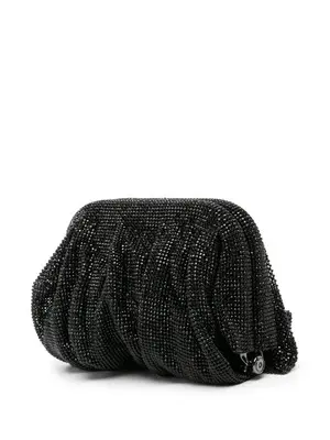 Benedetta Bruzziches Venus Rhinestoned Clutch - Black