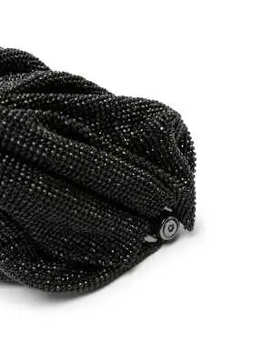 Benedetta Bruzziches Venus Rhinestoned Clutch - Black
