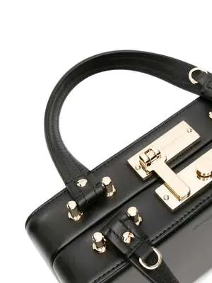 GIANVITO ROSSI Valì Leather Tote Bag - Black
