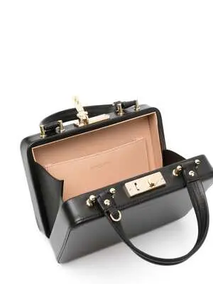 GIANVITO ROSSI Valì Leather Tote Bag - Black