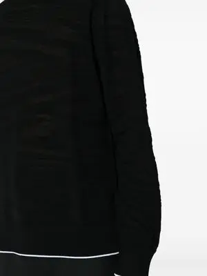 Missoni Contrast-trim Roll-neck Jumper - Black