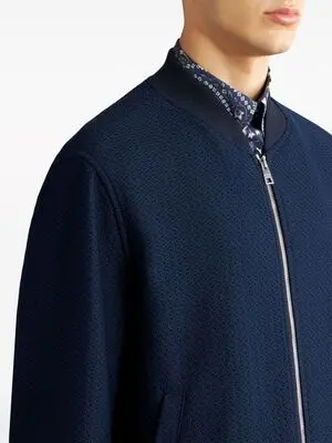 Etro Textured Cotton Bomber Jacket