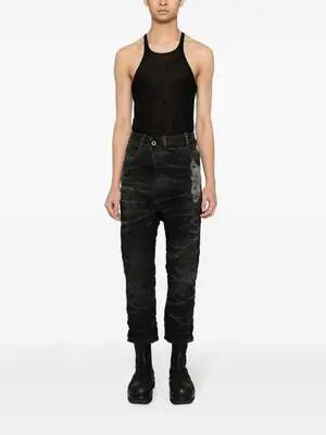 Boris Bidjan Saberi Distressed Cropped Jeans