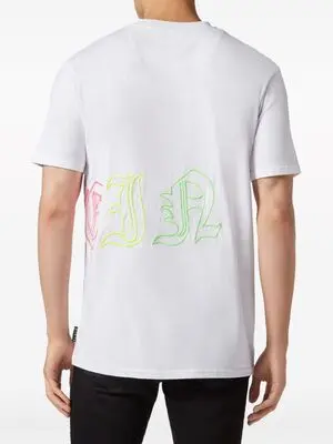 Philipp Plein Logo-embroidered Cotton T-shirt