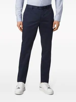 Philipp Plein Belt-loops Button-fastening Slim-fit Trousers - Blue