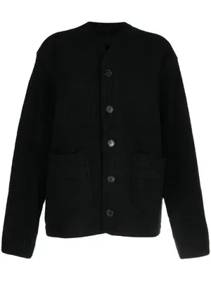 Isabel Benenato Panelled Button-down Cardigan