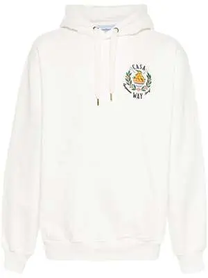 Casablanca Organic Cotton Casa Way Hoodie - White